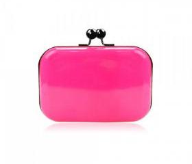 Candy Colored Leather Clutch Bag on Luulla