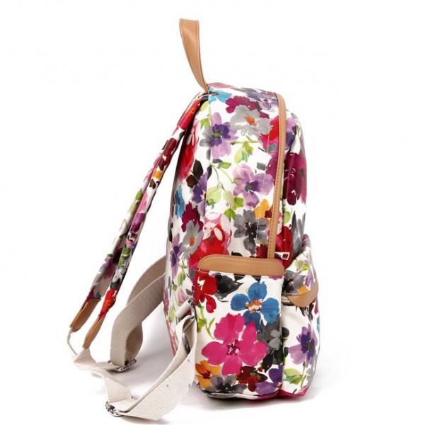 Printed Floral Backpack For Women on Luulla