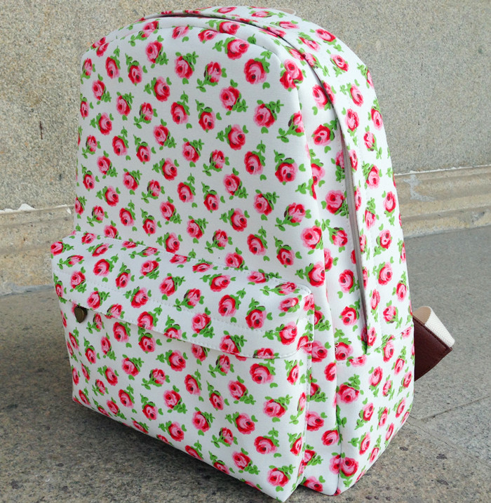 Rose Canvas Backpack on Luulla